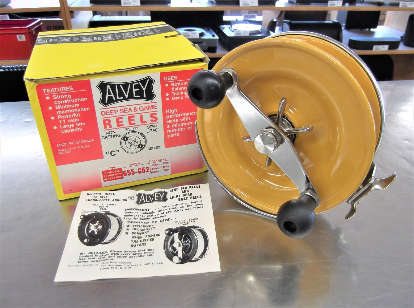 ALVEY 655-C52 Deep Sea & Game Non Casting Star Drag "C" Series Vintage ...